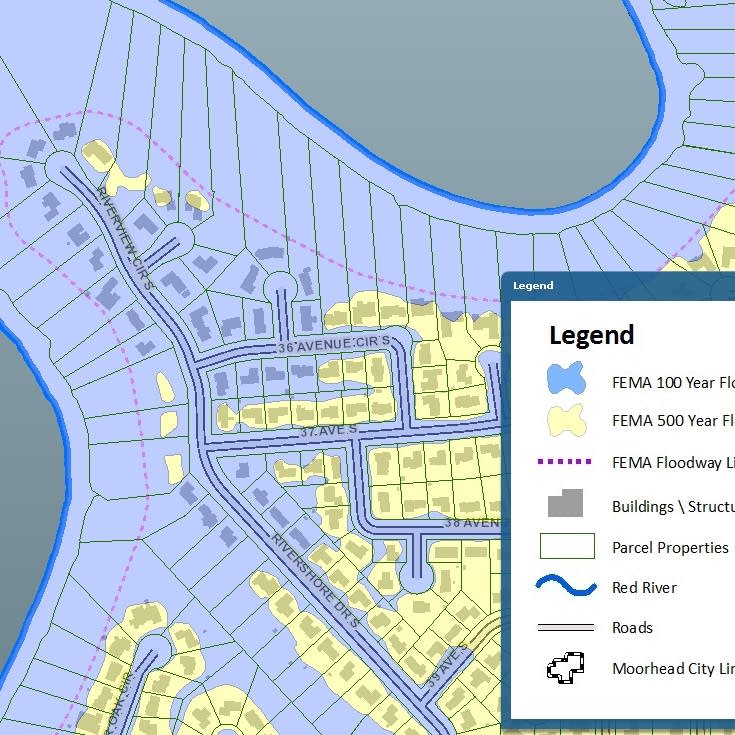 Fargo Moorhead Map New Fargo Flood Plain Maps Means More Flood