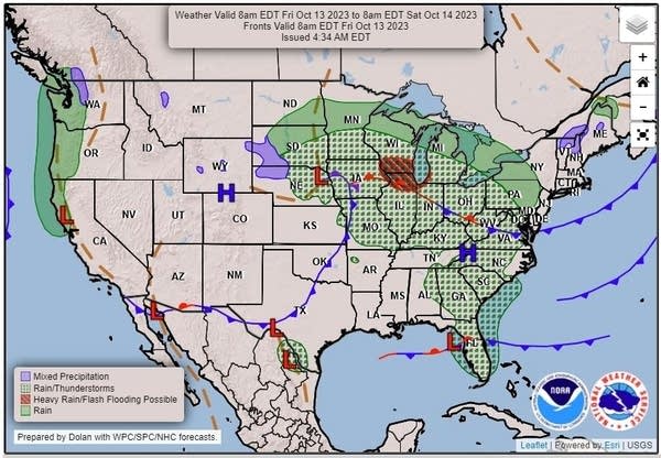 Widespread, slowly moving soaker arriving | MPR News