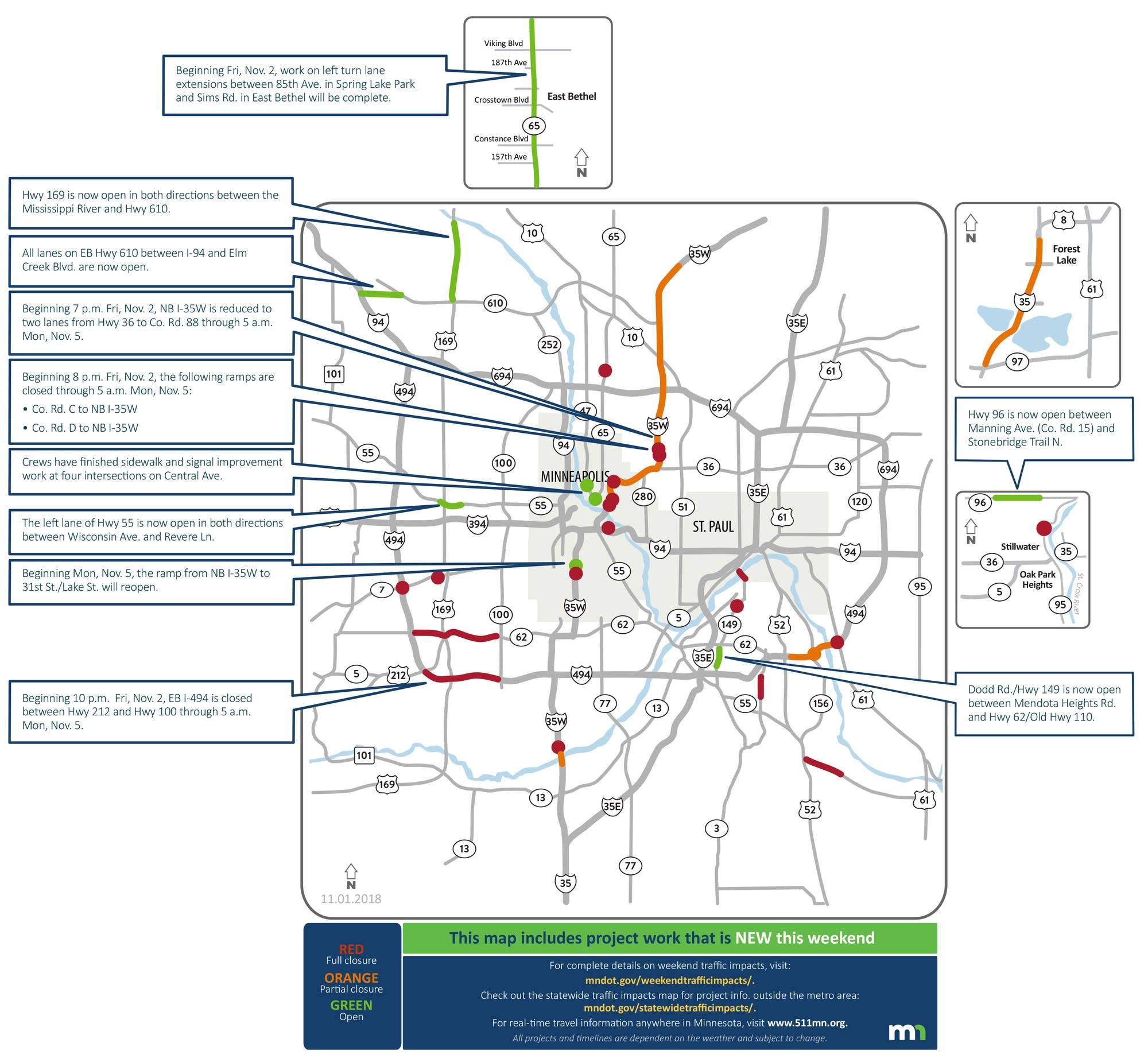 Twin Cities weekend road woes: watch for I-494 closure | MPR News