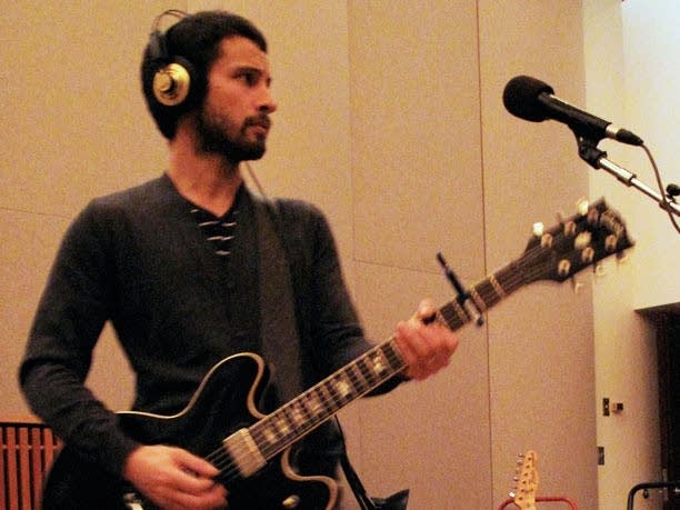 Sam Roberts performs in The Current studios
