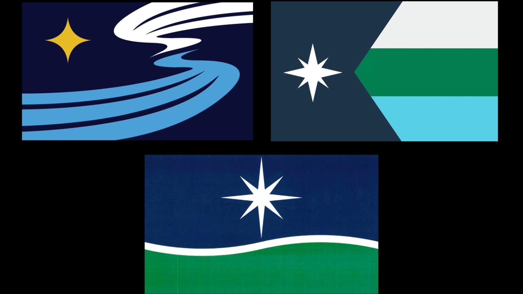 Commission slims roster of potential Minnesota flags to 3 designs | MPR News
