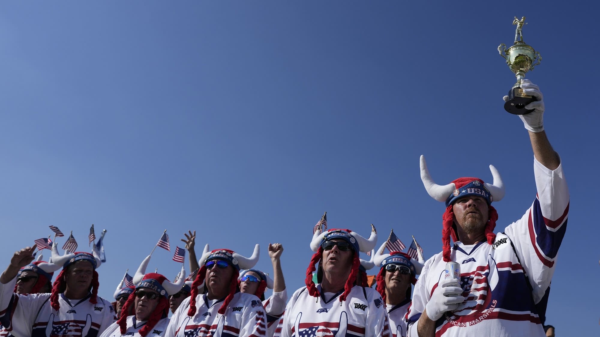 Ryder Cup super fans serenade golf stars with songs as new Europe-U.S ...