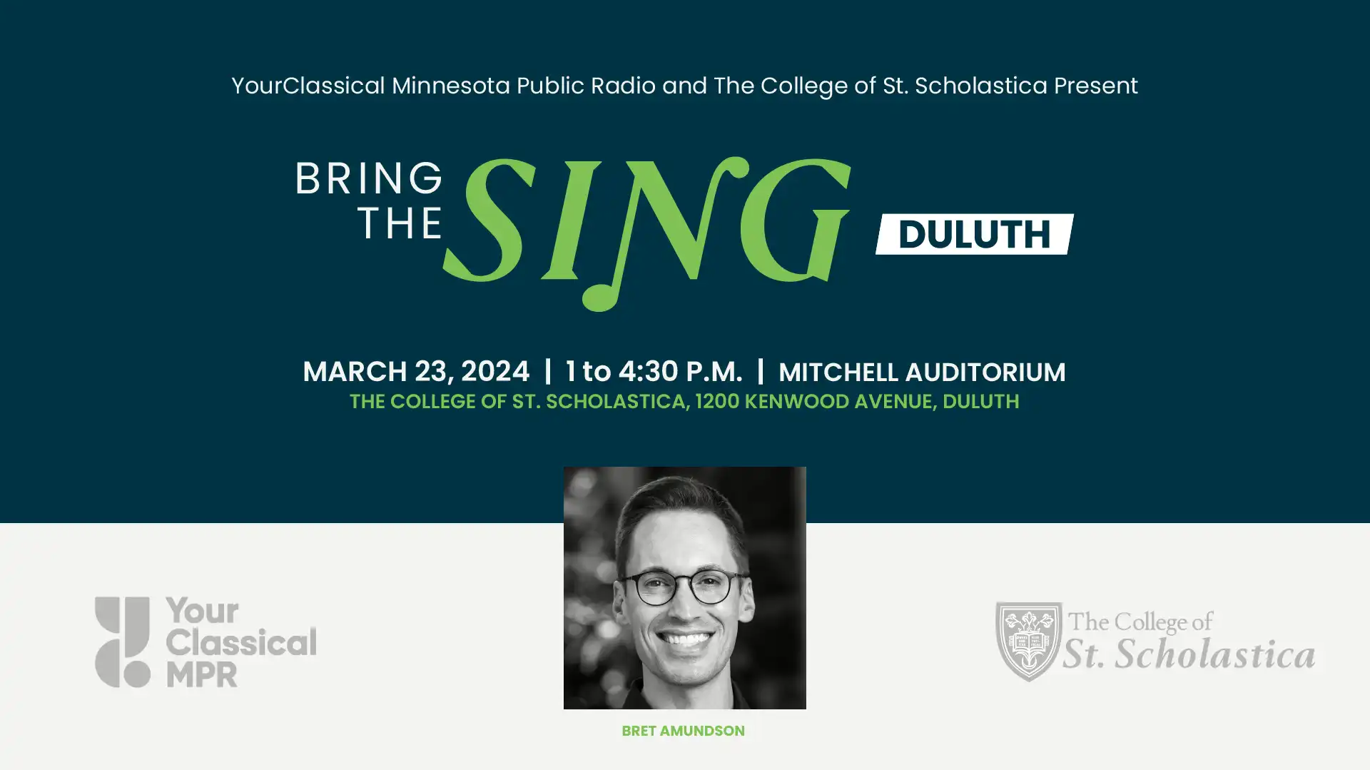 Join us for Bring the Sing in Duluth on Saturday