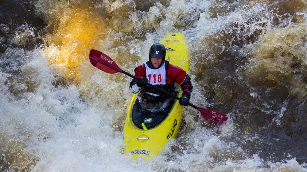 Photos: Raging waters greet the Lester River kayak race | MPR News