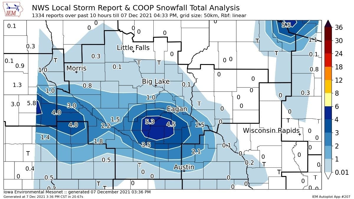 Impressive Tuesday snowfall totals; even heavier snow event possible ...