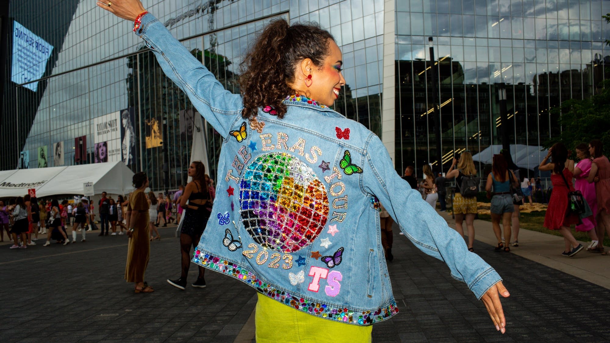 Forget the cardigan at home, Swifties get bejeweled for second ...