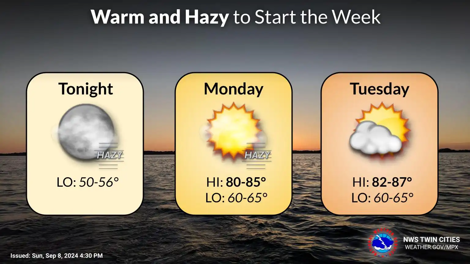 Warm and sunny work week with 80s in the forecast. | MPR News
