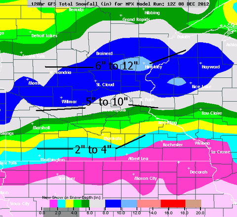 Winter Storm shifts south: Metro now in 5″ to 10″ heavy snow zone ...