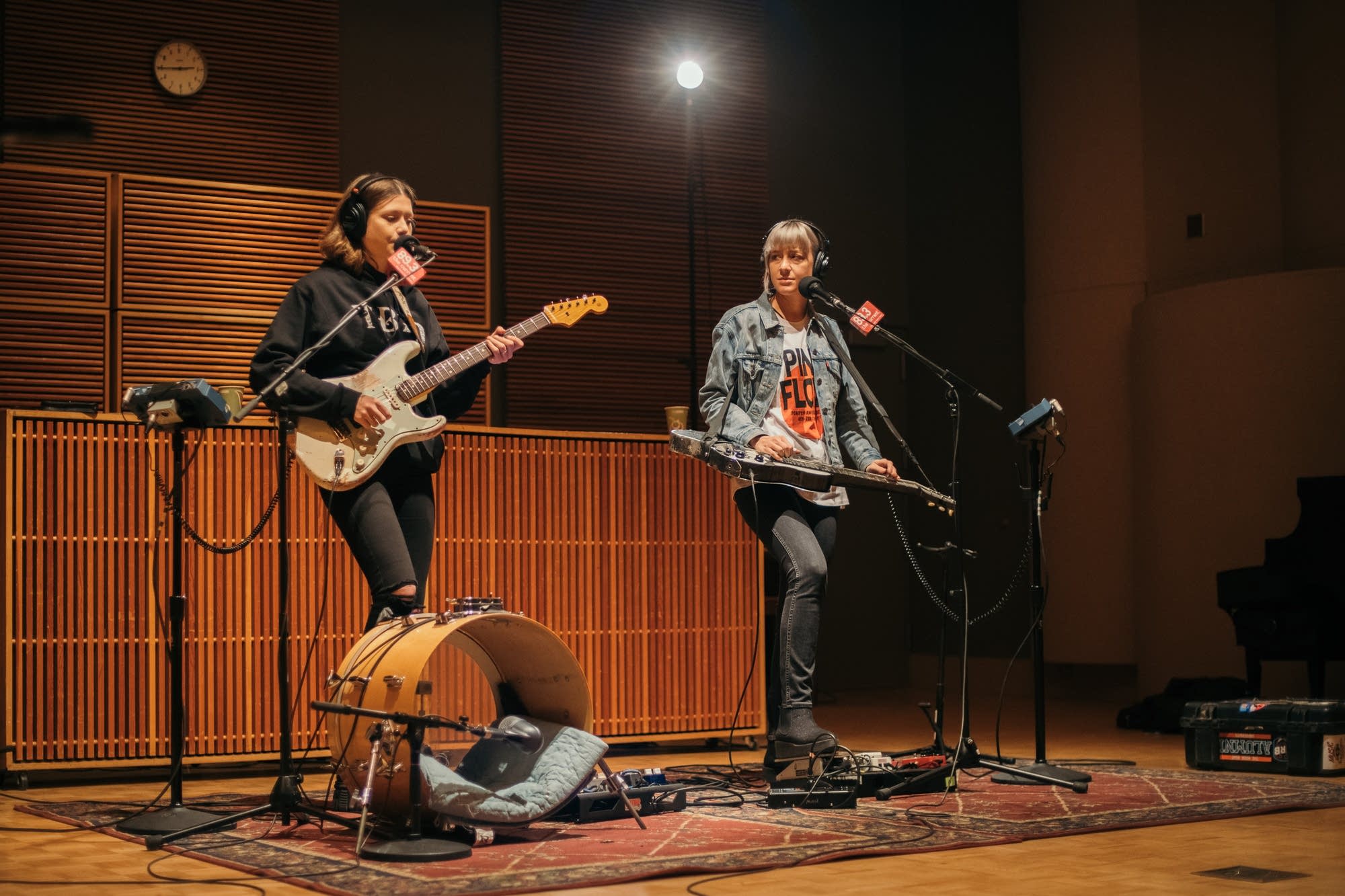 Larkin Poe perform in The Current studio