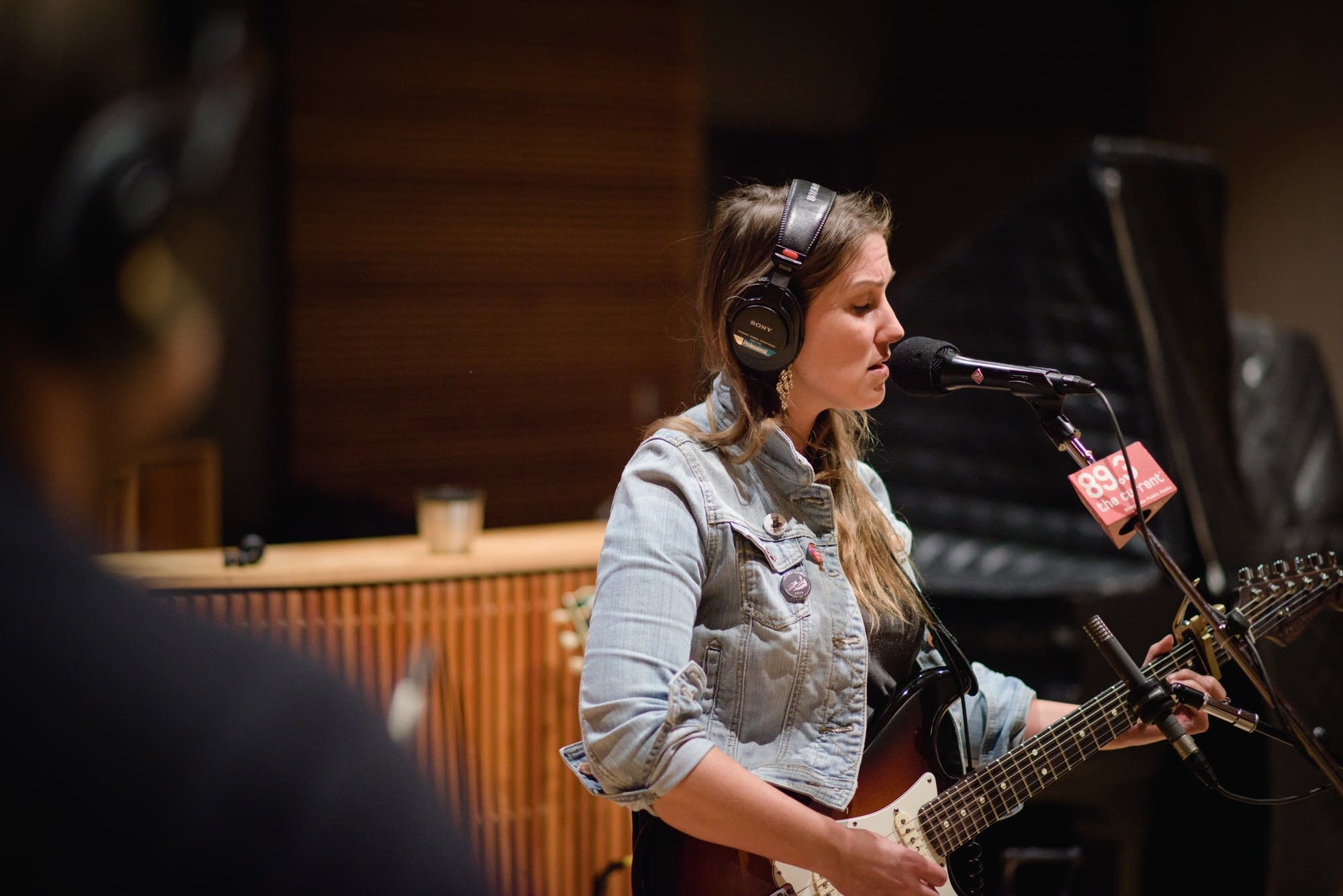 Molly Dean performs in The Current studio