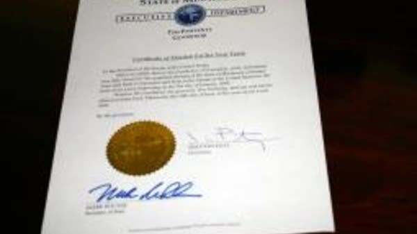 Election certificate signed | MPR News