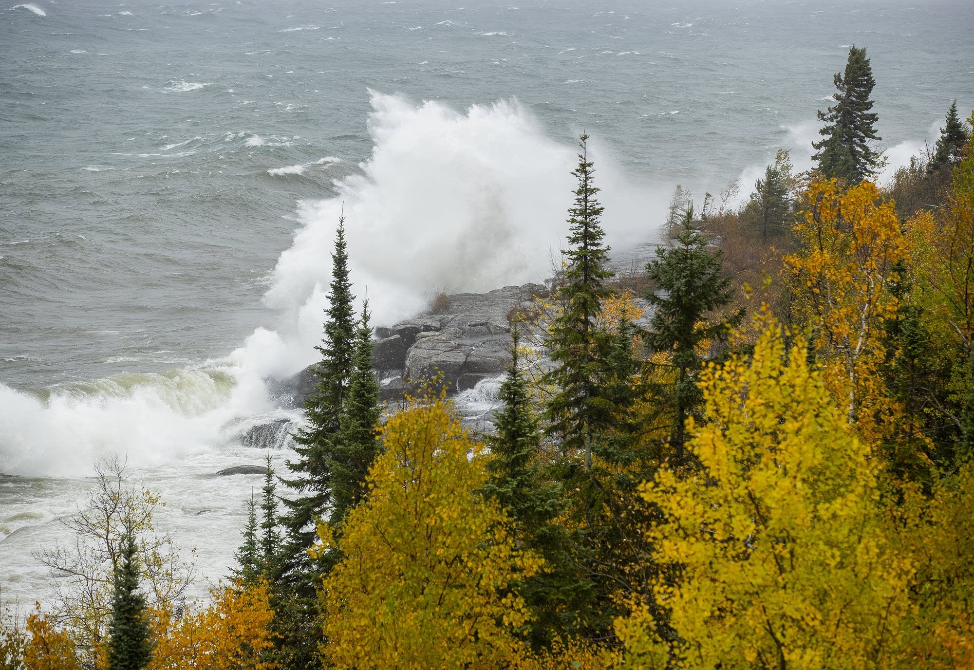 Photos: Winds whip up 20-foot waves on Lake Superior | MPR News
