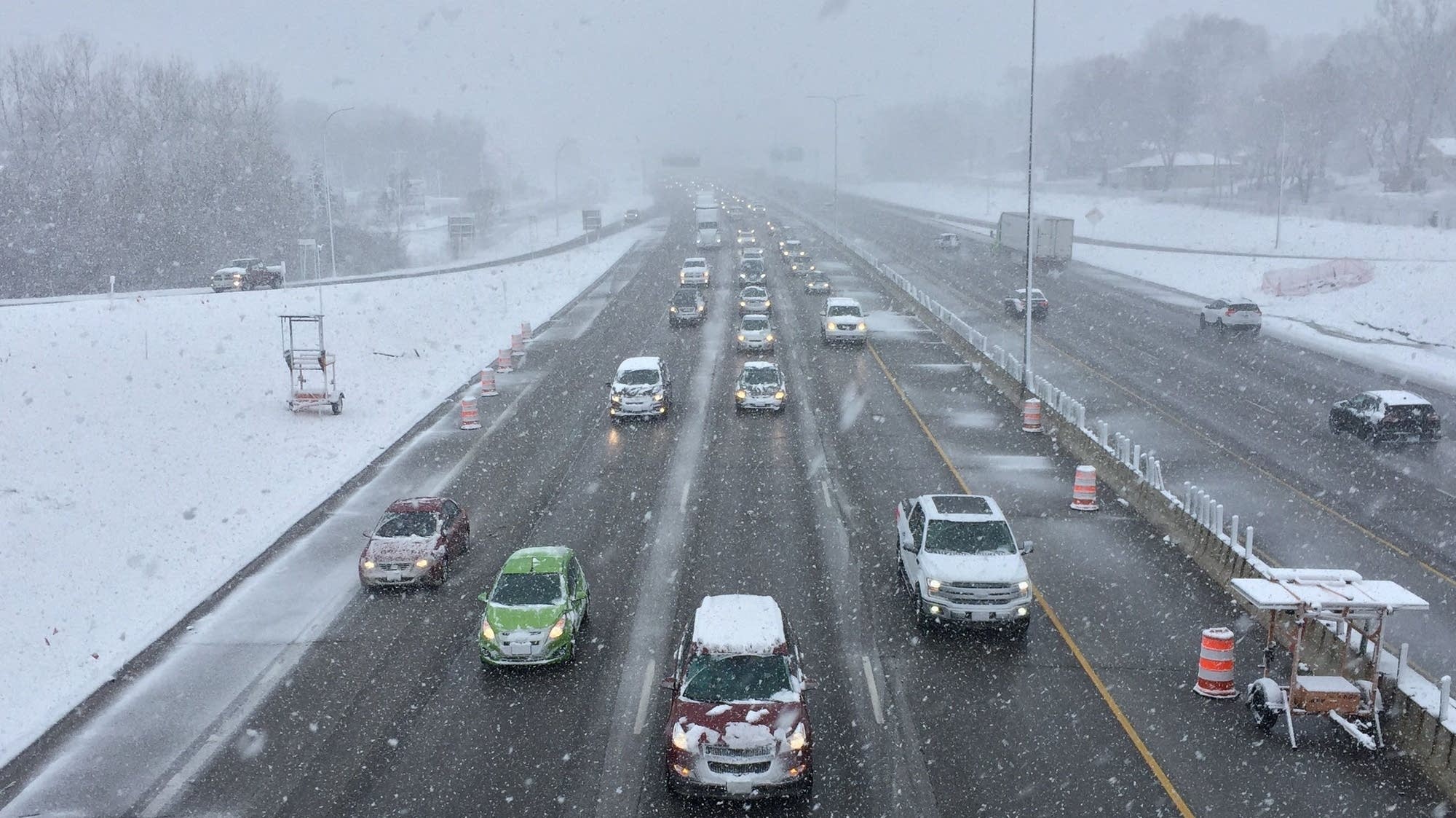 Record snow targets Minnesota Tuesday | MPR News