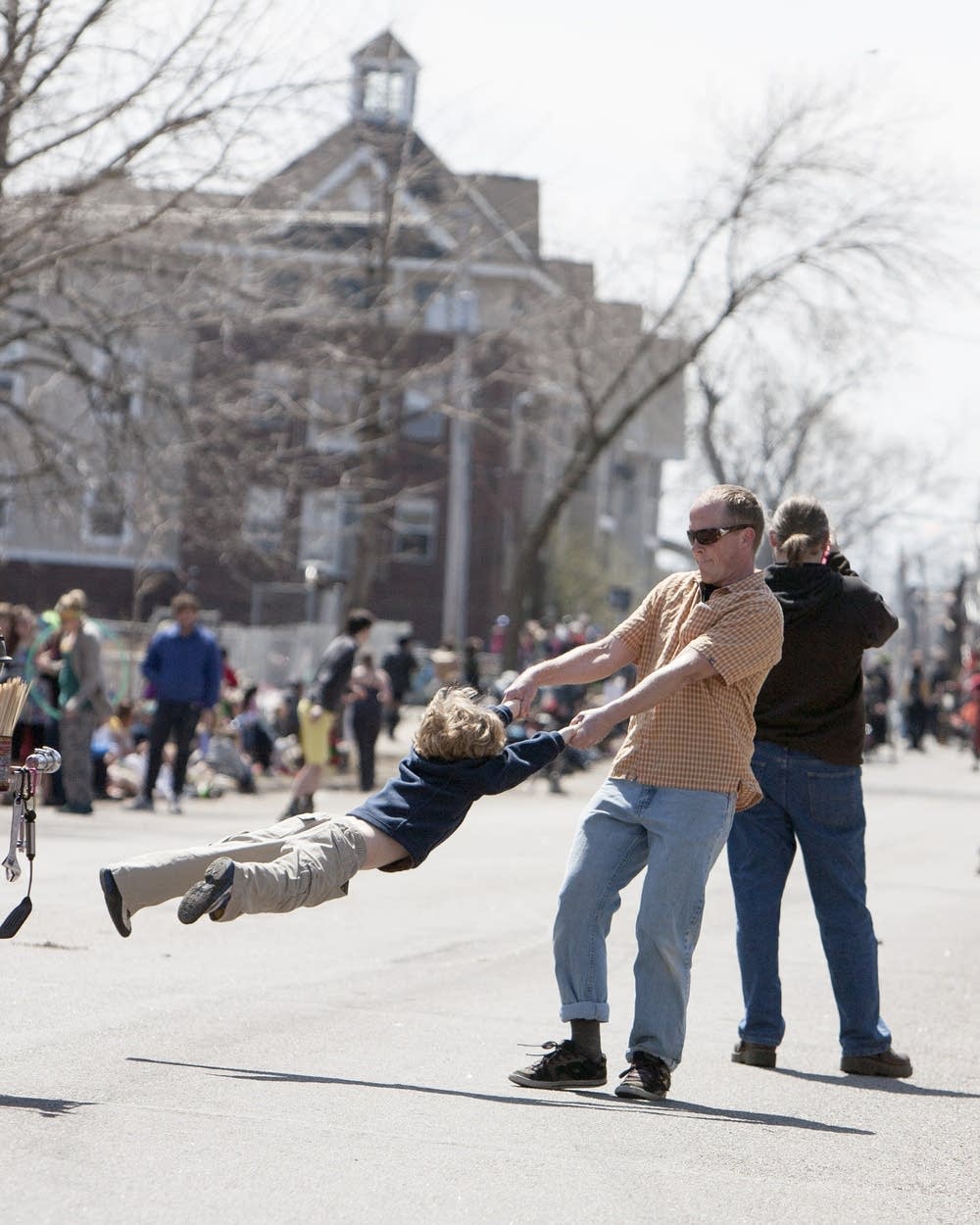 People Pushing Each Other