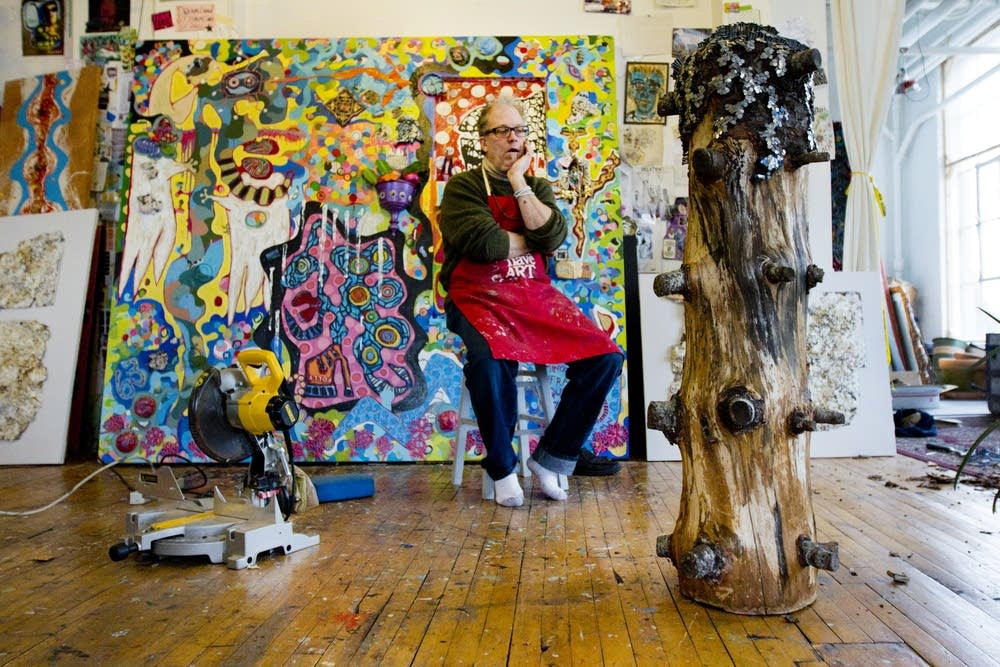 Artist Dougie Padilla creates loud pieces through meditation | MPR News