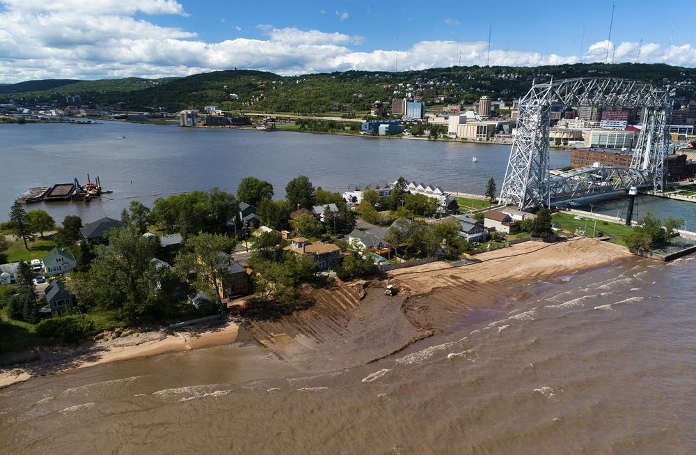 In Duluth, shoring up Superior's encroachment on Park Point | MPR News