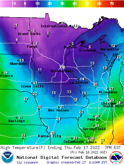 Cold Thursday, big warmup Sunday; snow potential early next week | MPR News