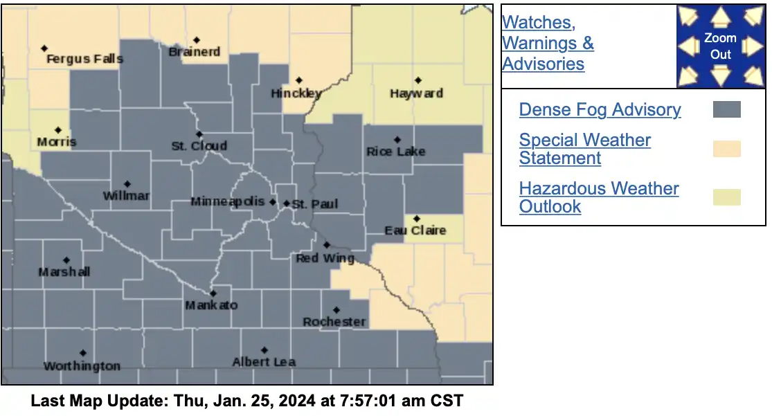 Morning dense fog. Mild, dreary weather continues | MPR News