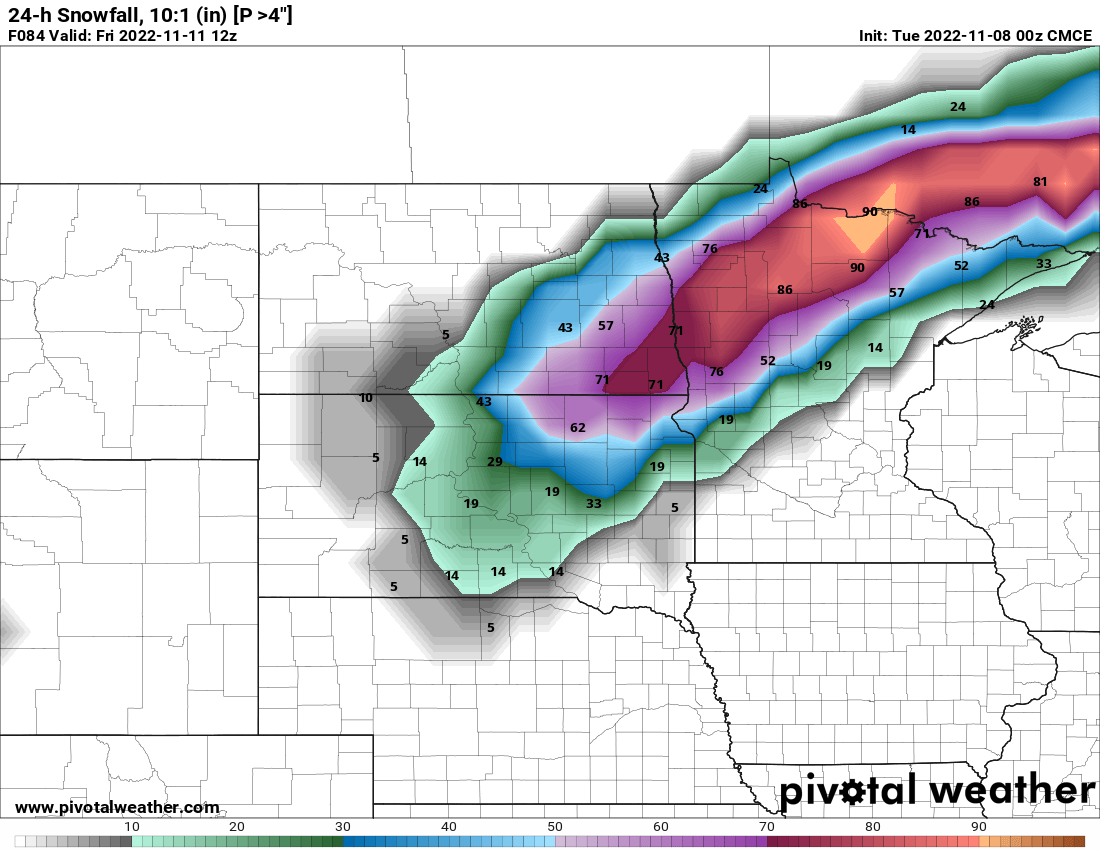 Waves of rain through Thursday; winter storm watch up north Thursday ...