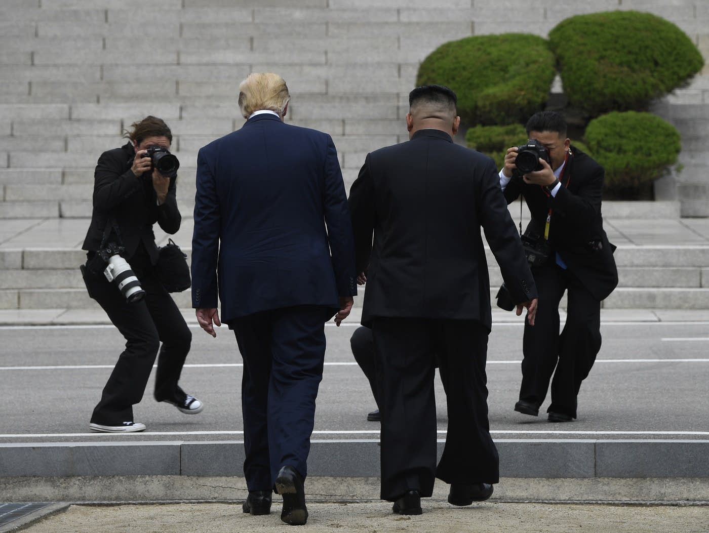 'Let's do it': 3 hours at the DMZ and a made-for-TV moment | MPR News
