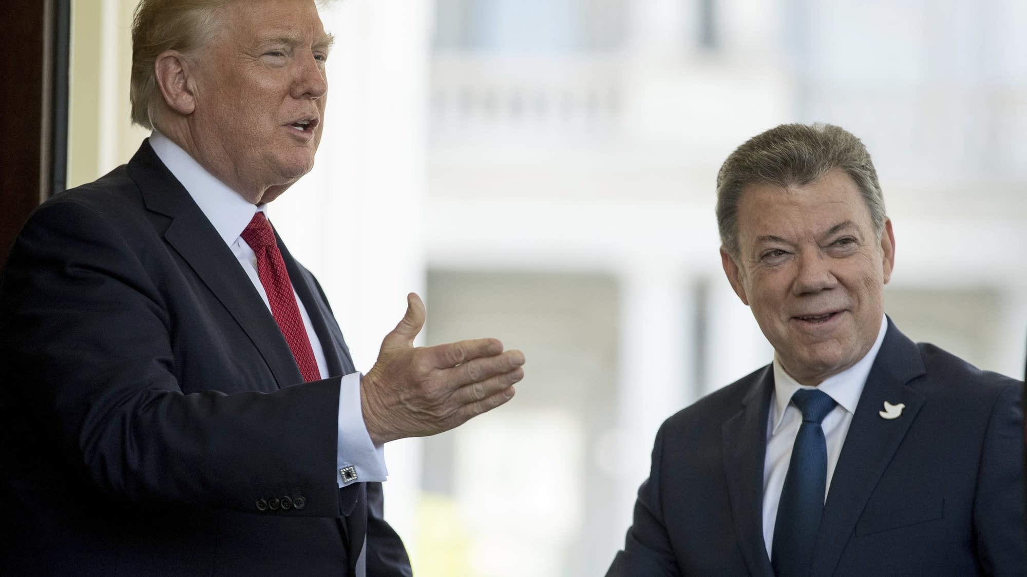 Trump welcomes Colombia's president to the White House | MPR News