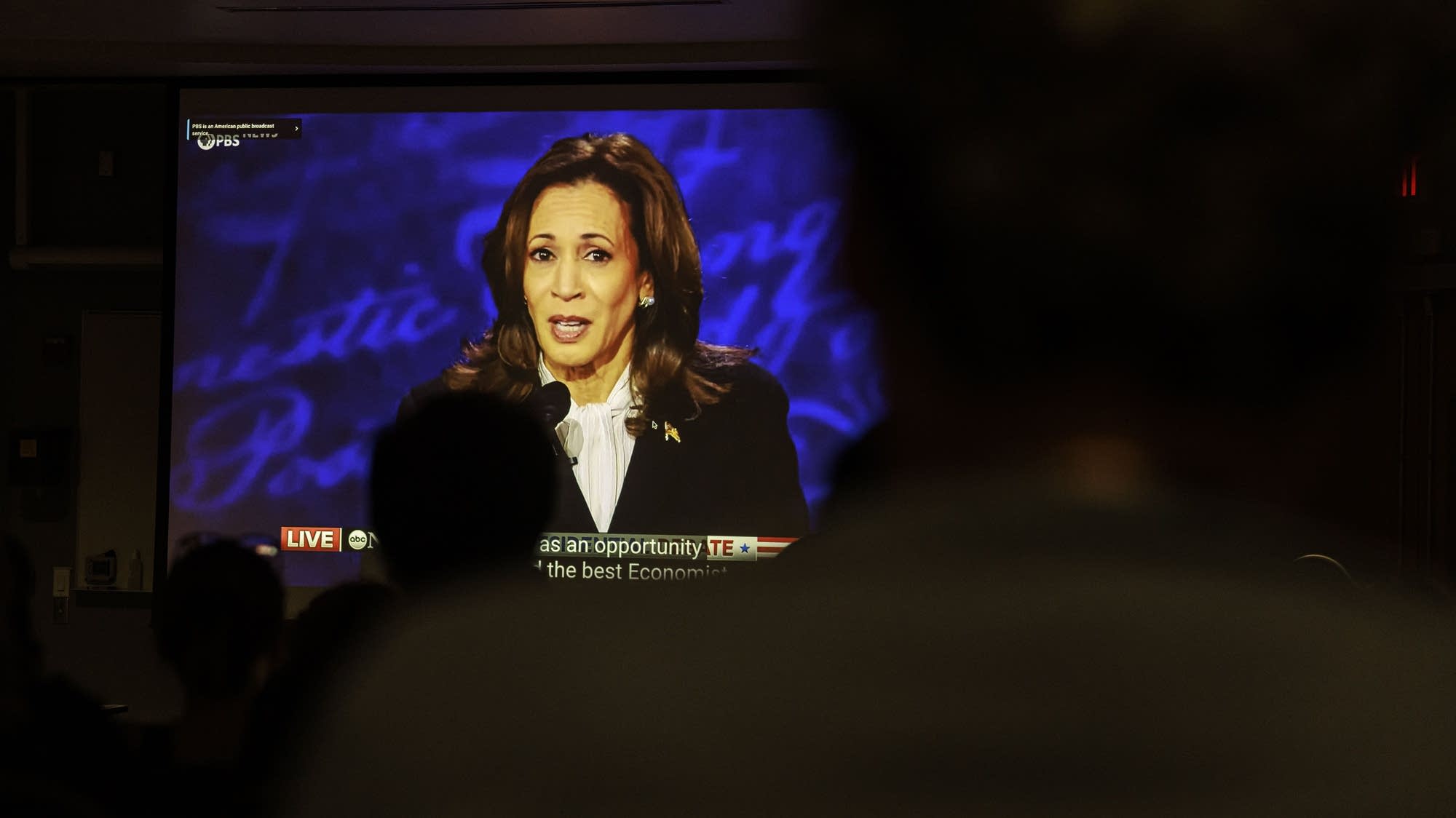 Black women hopeful for Harris victory host debate watch party | MPR News