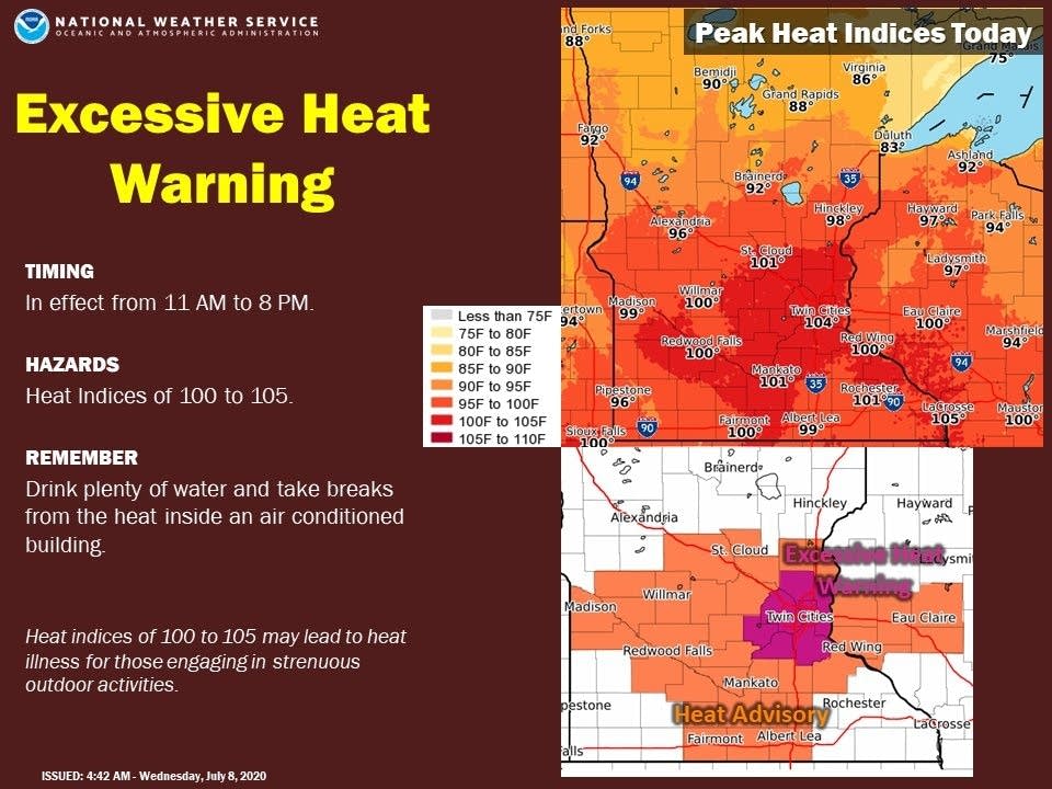 Dangerous heat and severe weather Wednesday | MPR News