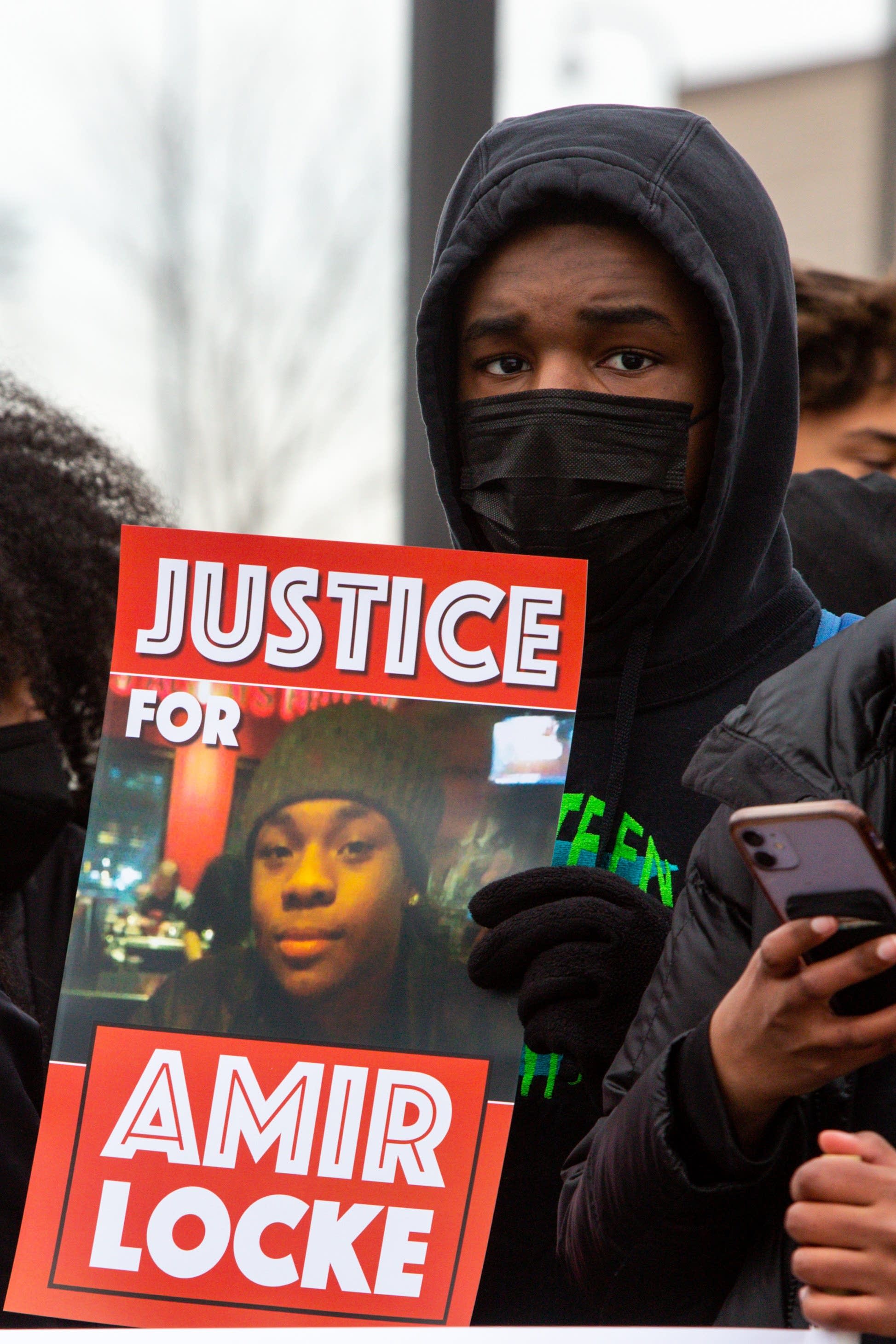 Hundreds of students walk out of school to protest police killing of ...