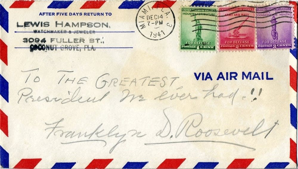 Envelopes and cards sent to the Roosevelt White House | APM Reports