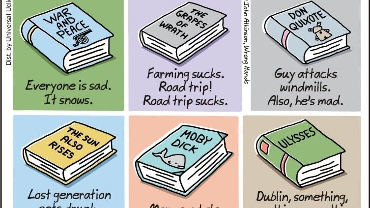 Squeezing classic literature into one cartoon | MPR News