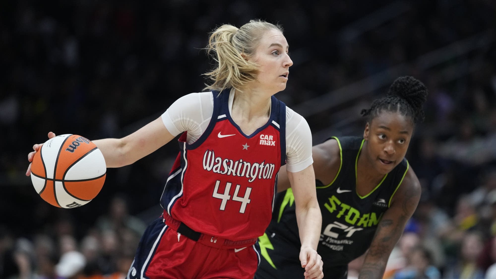 Lynx acquire forward Karlie Samuelson in trade with Mystics, 2026 1st ...