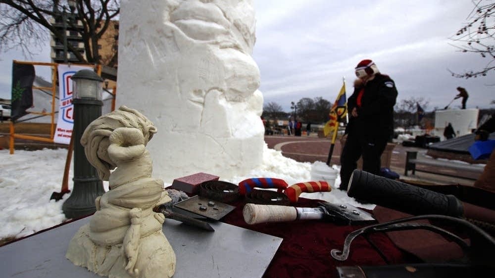 In the snow, a respite from constant Trump | MPR News