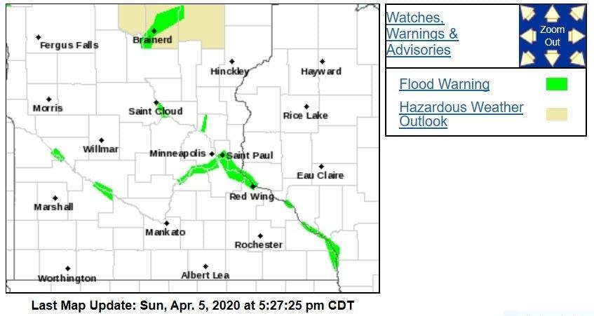 Mild temps to start the week; update on river flooding | MPR News