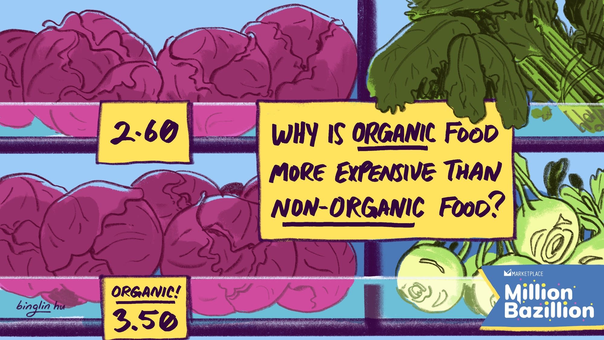 From "Million Bazillion": Why does organic food cost more than non ...