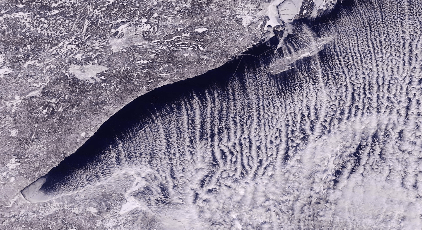 Lake Superior Lake effect Snow Plumes Visible From Space MPR News Lake Superior Lake effect Snow Plumes Visible From Space MPR News