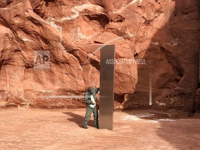 Mysterious silver monolith disappears from Utah desert | MPR News