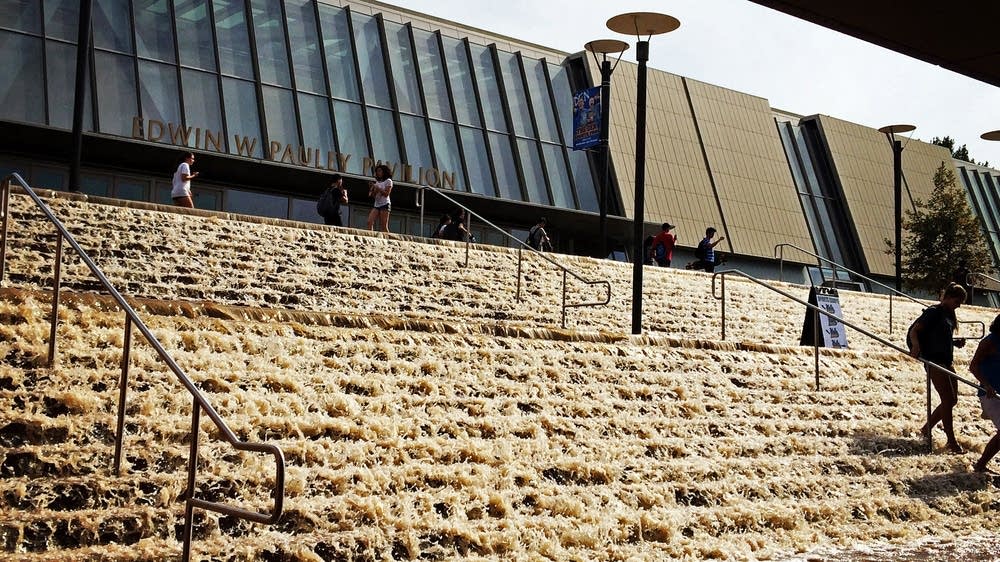 UCLA inundated with water from burst pipe | MPR News