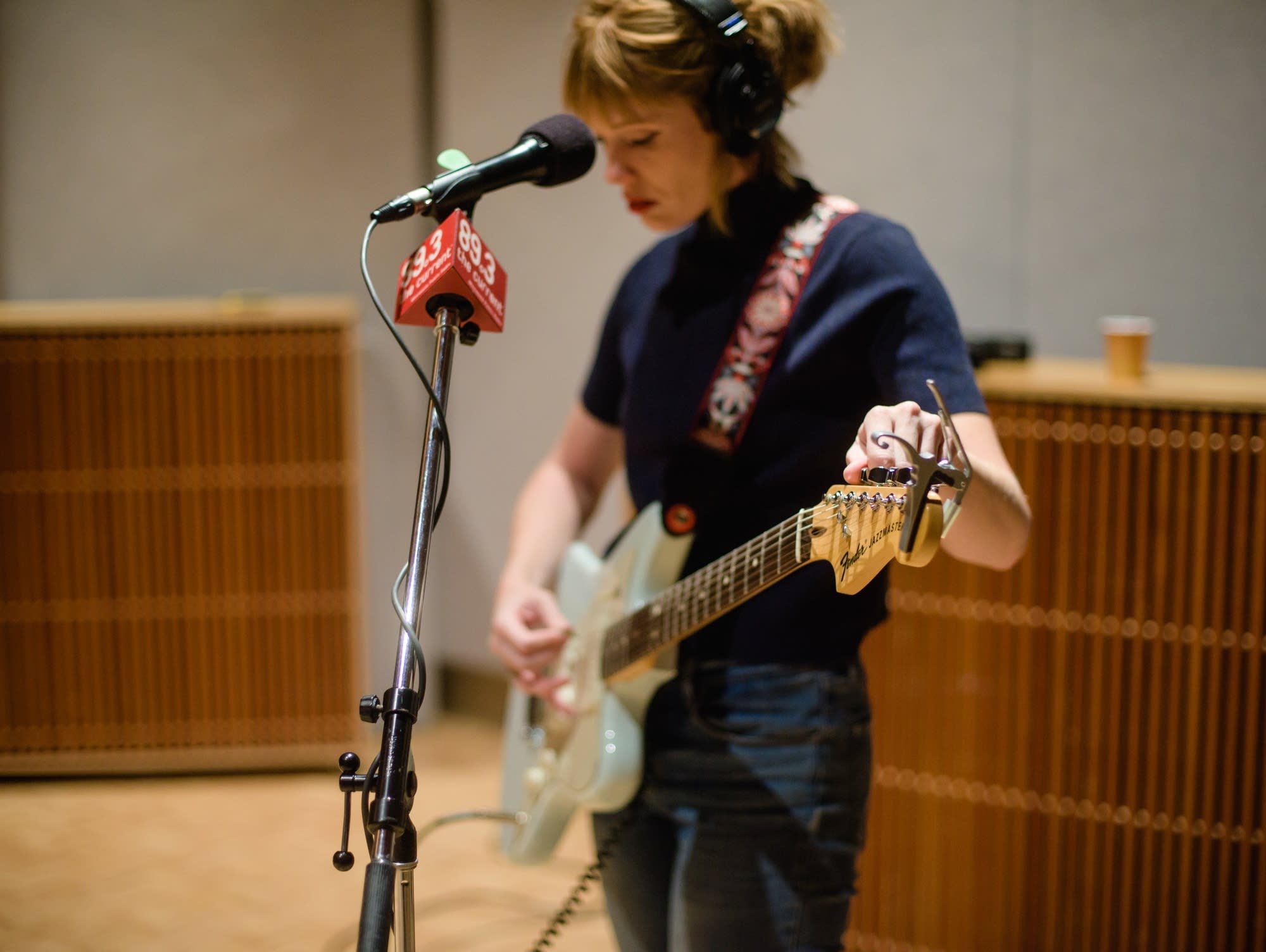 Haley Bonar performs in The Current studio