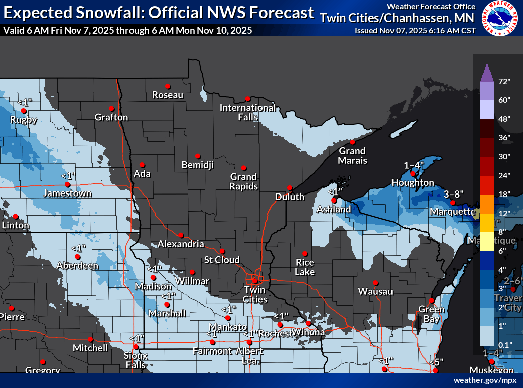 Cold weekend ahead with rain and snow showers | MPR News