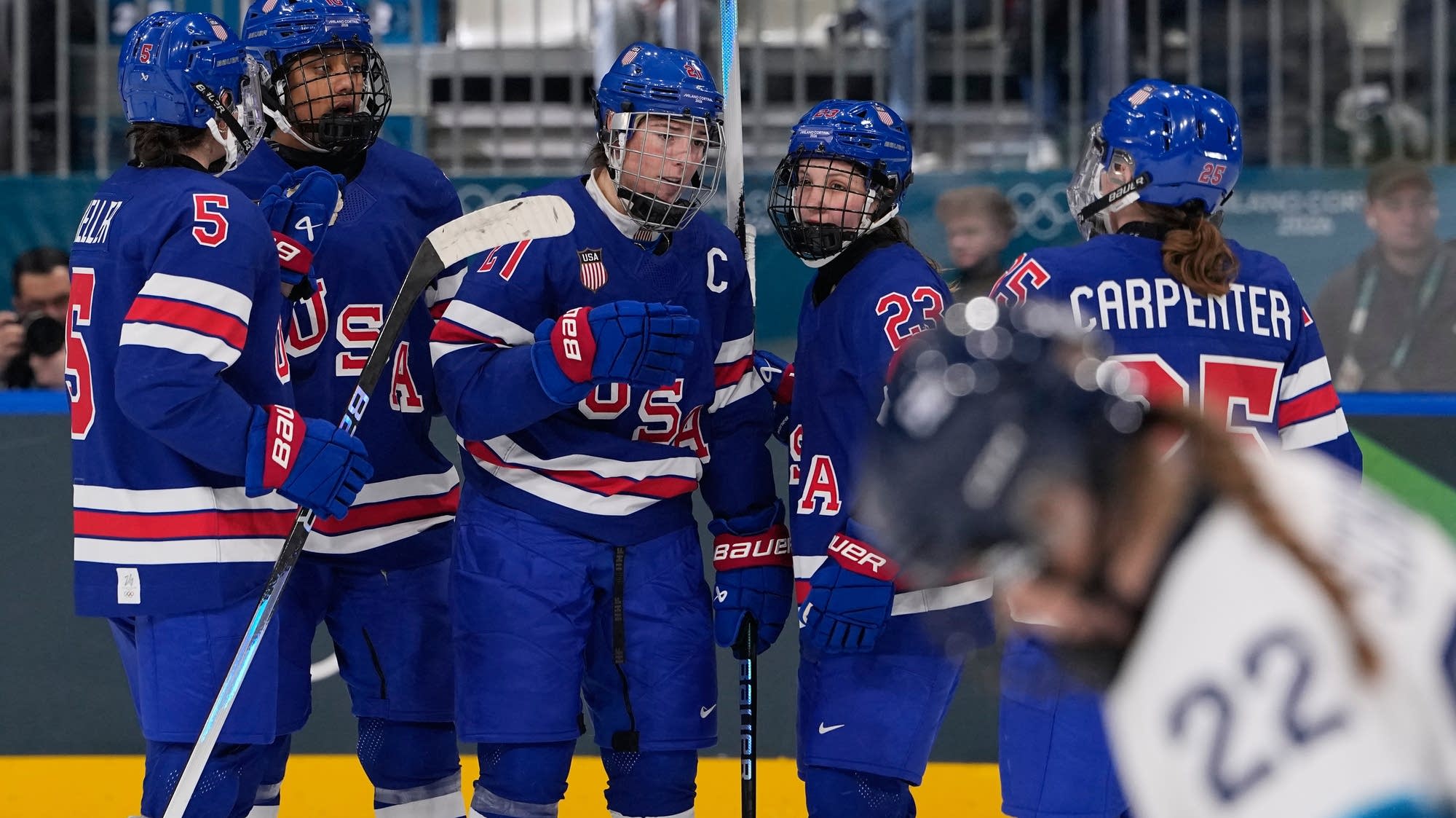 U.S. women’s hockey beats Finland 5-0, Knight ties Olympic record | MPR ...