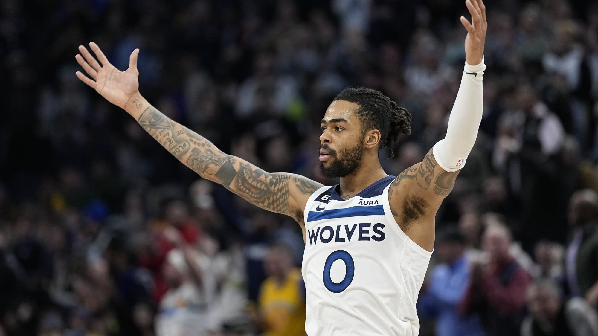 Russell, Edwards help Timberwolves beat Warriors in OT | MPR News