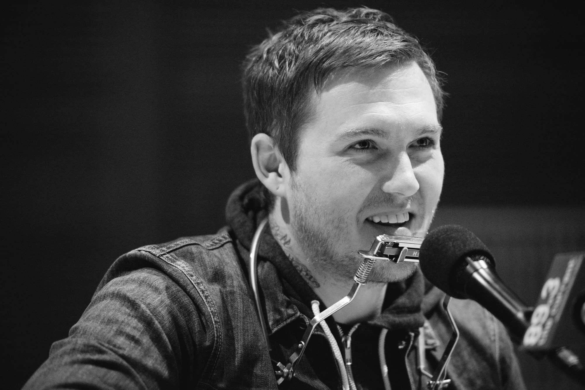 Brian Fallon performs in The Current studio