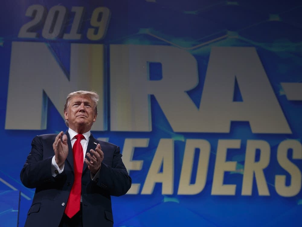 Trump tells NRA he's withdrawing from arms trade treaty | MPR News
