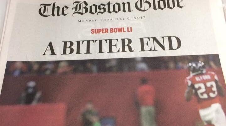 Boston paper’s front page laments Patriots’ loss | MPR News