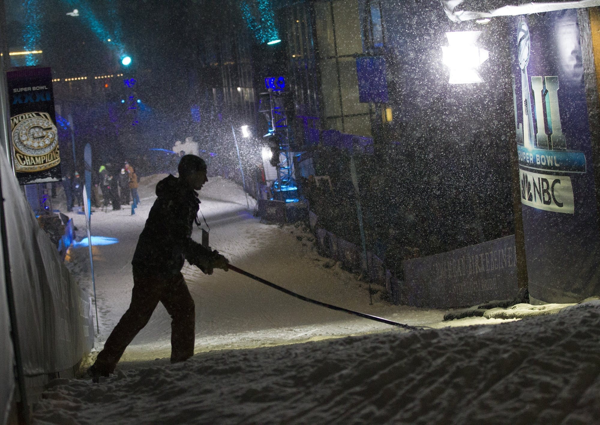 Photos: A magical night of Loppet sprints, snow on Nicollet Mall | MPR News