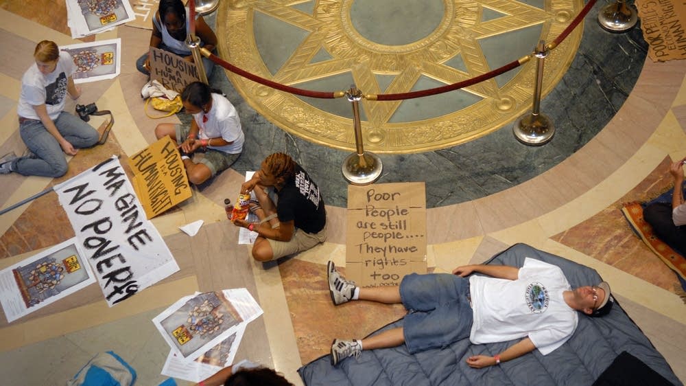 Protesters cause Capitol building to be locked down | MPR News
