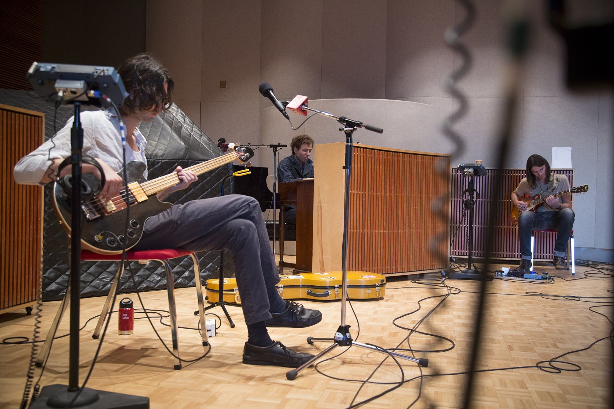 Dawes perform in The Current studio