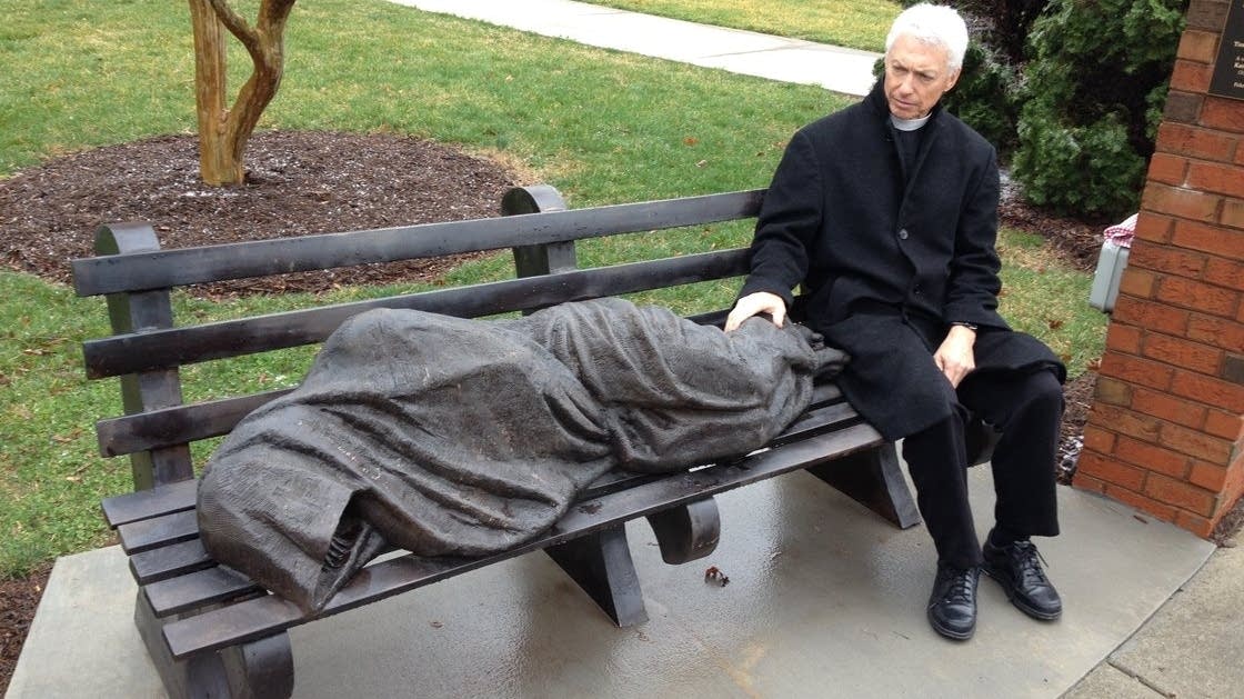 A ‘homeless Jesus’ offends the faithful | MPR News