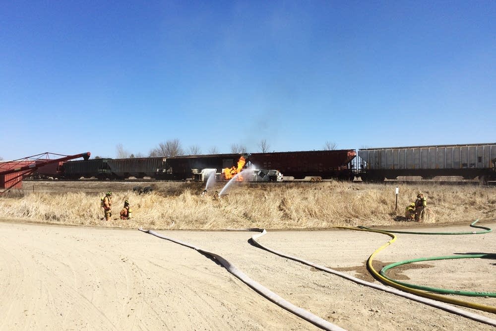 Governor to visit site of train-propane truck collision | MPR News