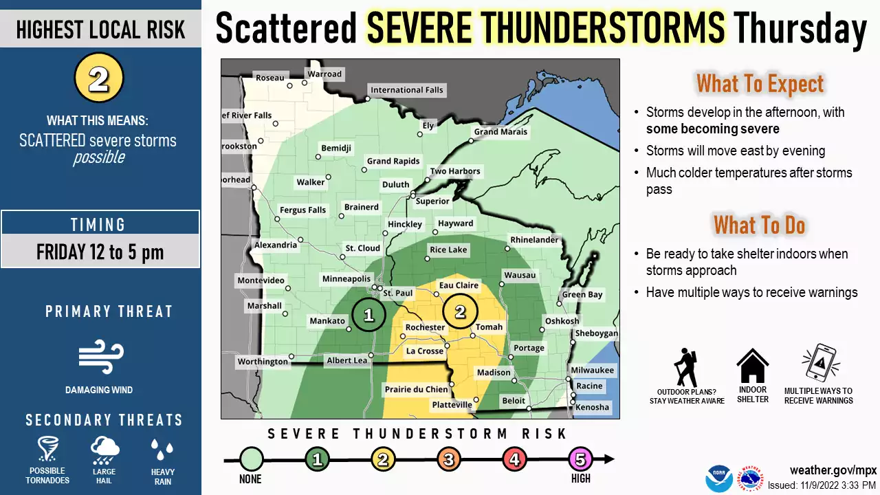 Blizzards and severe thunderstorms? Minnesota may see both Thursday ...